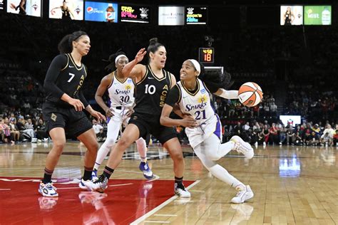 Wnba Sparks Shock Aces Snapping Vegas 21 Game Home Winning Streak