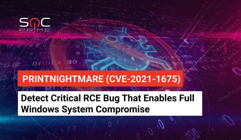 Detect PrintNightmare CVE 2021 1675 Exploitation Attempts SOC Prime