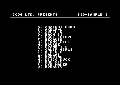 CSDb SID Sample I By CCGG CSDb SID Sample I By CCGG