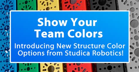 Introducing New Structure Color Options From Studica Robotics