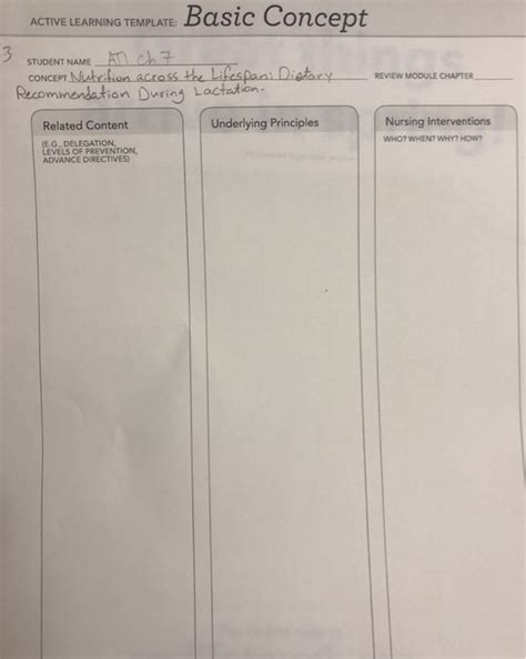Solved ACTIVE LEARNING TEMPLATE Basic Concept 3 STUDENT Chegg