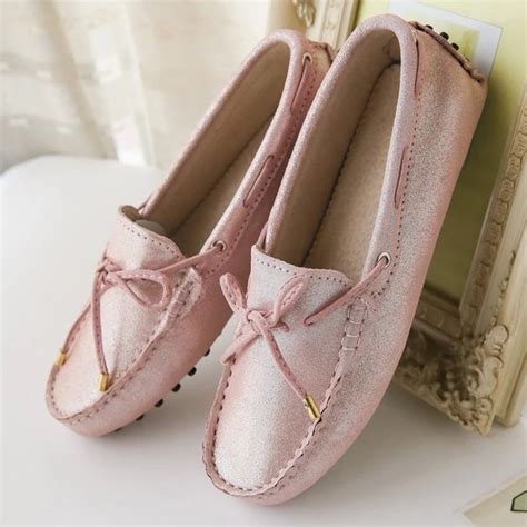 100 Genuine Leather Women Flats Handmade Women Casual Leather Shoes Leather Moccasin Fashion