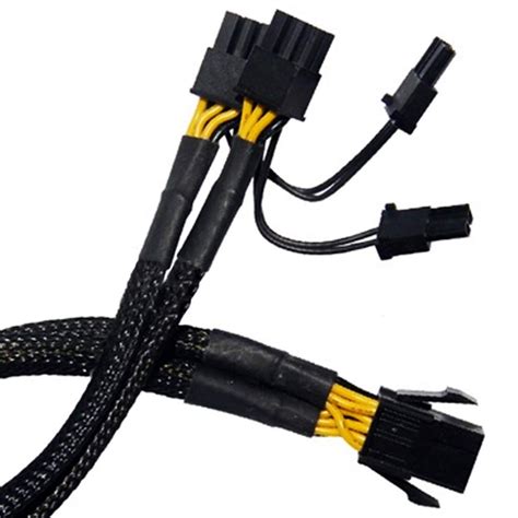 4 Pcs Pci E 6 Pin To Dual Pcie 8 6 2 Pin Graphics Grandado