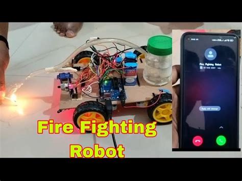 Arduino Fire Fighter Robot Bluetooth Smartphone Controlled 55 OFF