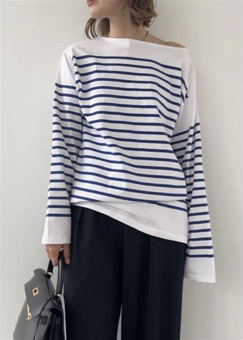 美品★deuxieme Classe Coco Stripe T No4 ブルー By メルカリ