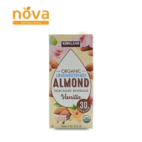 Kirkland Signature Organic Unsweetened Almond Vanilla 946ml Pc
