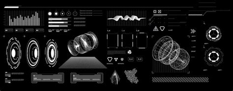 Retro Hud Technology Futuristic Vector Images Over 460