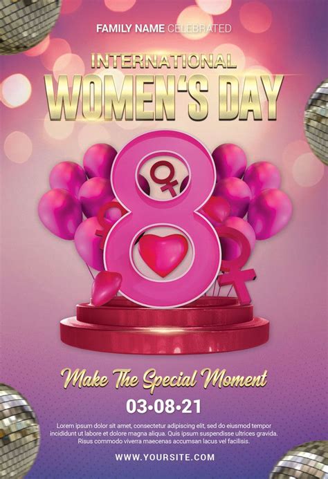 International Womens Day Flyer Template Artofit