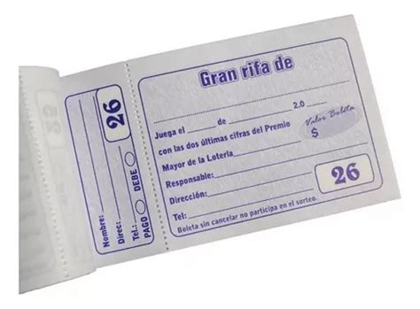 Talonario Para Rifas Grande Marca Estelar Cuotas sin interés