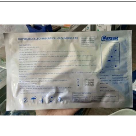 Disposable Electrosurgical Grounding Pad Shopee Philippines