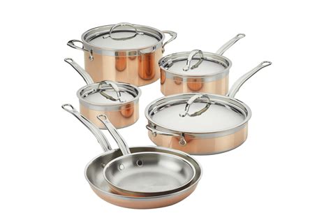 Hestan Copperbond Copper Induction 10 Piece Cookware Set 31592 Free