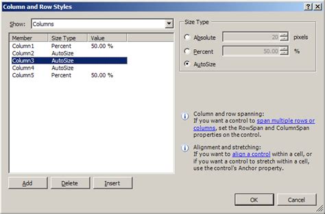 C TableLayoutPanel Rows AutoHeight Around Text Stack Overflow