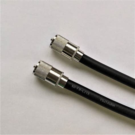 yahoo オークション フジクラ 8dfb 8d fb lite 50Ω 4m 両端mp接栓
