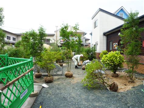 大野城市 店舗植栽工事2庭造りや生垣などの植木のご相談はガーデニング庭造り相談所へ