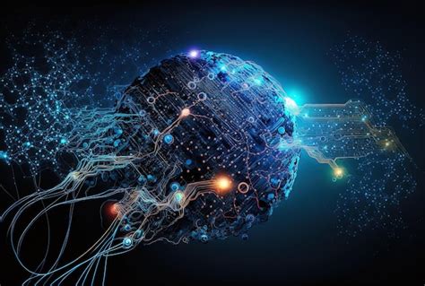 Premium Ai Image Contemporary Data Technology Design Of Network Communications