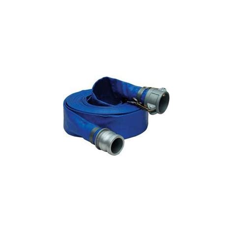 Apache Apache 3 X 100 PVC Lay Flat Discharge Hose W C X E Aluminum Cam