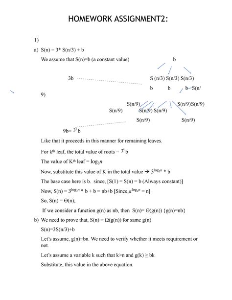 Homework Asg 2 By Slk522 Nyu 1 A S N 3 S N 3 B We Assume