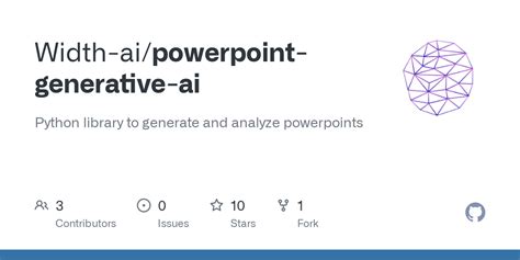 GitHub Width Ai Powerpoint Generative Ai Python Library To Generate And Analyze Powerpoints