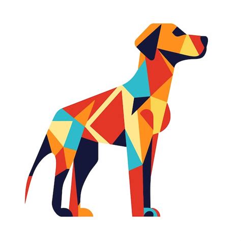 Ilustración De Un Perro Vector Premium