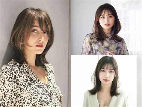 【ミディアムヘアウルフカット9選】フェミニンなくびれラインで美人見え♡ Cancamjp（キャンキャン）