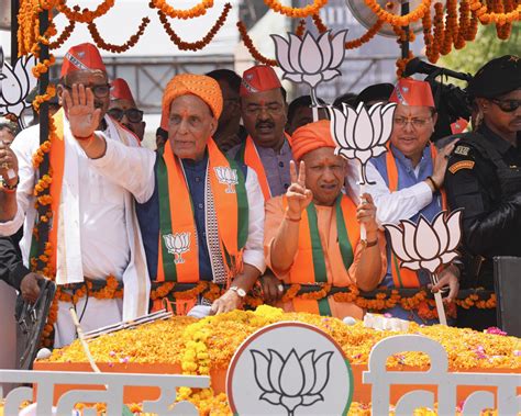 Ls Polls Rajnath Singh Files Nomination From Lucknow Seat