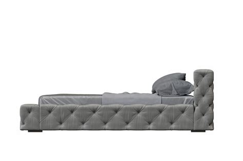 Premium Photo Bed Isolated On White Background Interior Furniture 3d