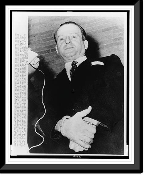 Historic Framed Print [jack Ruby Half Length Portrait Handcuffed Facing Front Leaving Jail