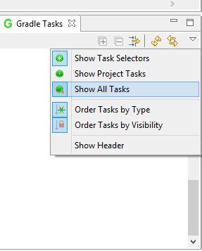 Java How Can I Add Custom Task To The Eclipse Gradle Task Tab Stack Overflow
