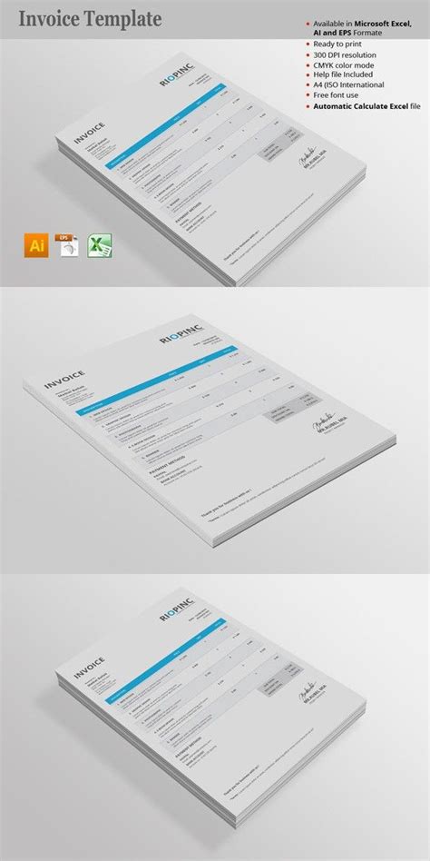 Invoice Template Simple And Professional