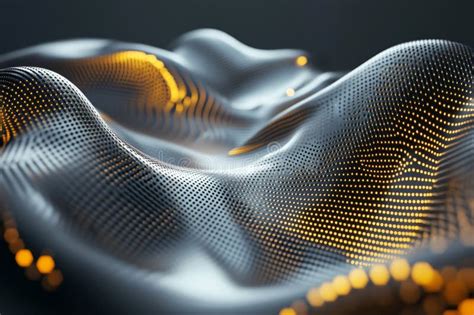 A Futuristic 3d Abstract Background Featuring A Dynamic Wave Of Metallic Liquid Like Structures