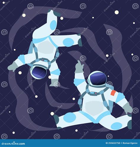 Astronauts In Outer Space Cosmic Exploration Astronomy Science