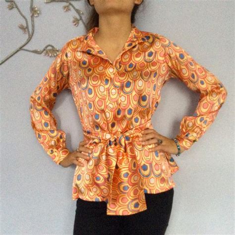 Emilio Pucci Silk Charmeuse Blouse Silk Tunic Stretch Silk Etsy