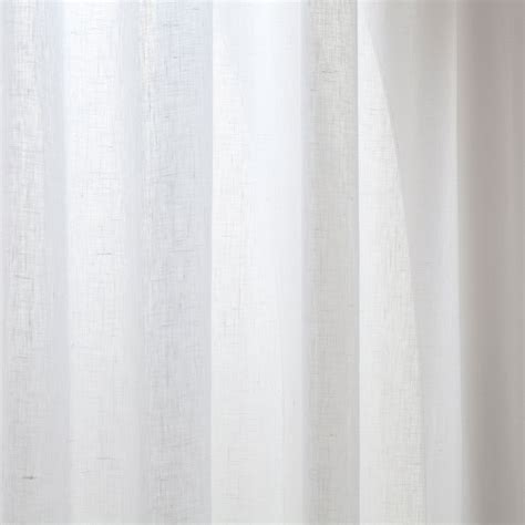 Image 2 Of The Product White Sheer Linen Curtain Sheer Linen Curtains