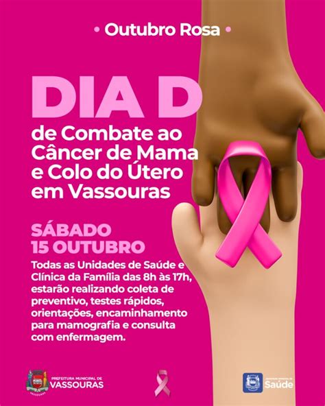Sábado é Dia D De Combate Ao Câncer De Mama Prefeitura Municipal De