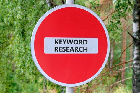 Conceptual Keyword Research Symbol Copy Space Stock Illustration