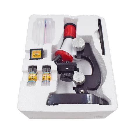 Encontre Kit Laboratório Microscópio 100x A 1200x Brinquedo Educativo