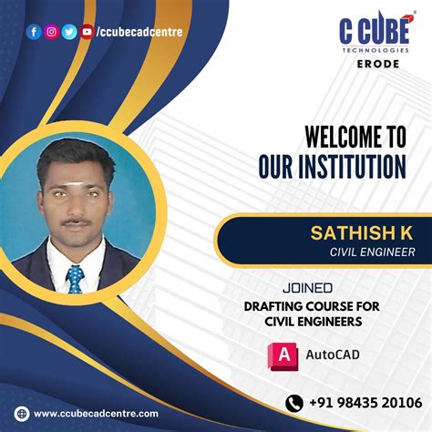 C Cube Cad Centre On Linkedin Civilengineering Autocad Draftingcourse Erode Ccubecadcentre…