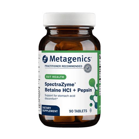 Spectrazyme® Betaine Hci Pepsin Supplement Metagenics