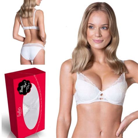 Biustonosz push up Henderson Hint biały 70B 12521381732 Allegro pl
