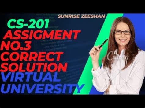 Cs Assignment No Correct Solution Youtube