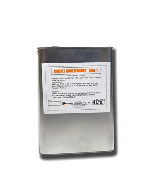 Cobalt Accelerators Polymer Products Phils Inc