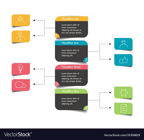 Flowchart Diagram Scheme Infographic Element Vector Image