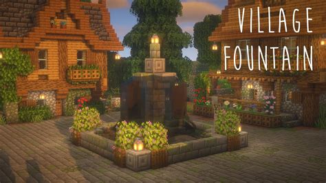 Minecraft How To Build A Simple Village Fountain Tutorial YouTube