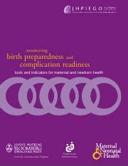 Pnada Pdf Monitoring Birth Preparedness And Complication Readiness Tools And Indicators For
