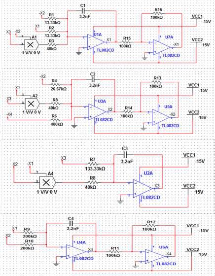 Circuit Design Of The New Hyperchaotic System 1 Download Scientific