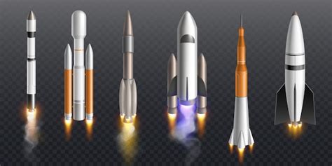 현실적인 우주 발사 차량 우주선 무료 벡터