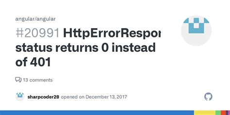 Errorresponse Status Returns 0 Instead Of 401 · Issue 20991