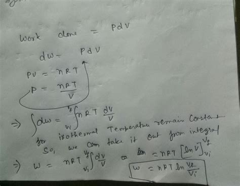SECTIUNU Q Define Isothermal And Adiabatic Process Derive An Expression Work Done During