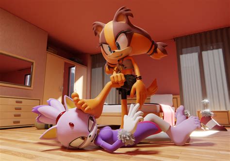Rule 34 3d 5 Fingers 5 Toes Anthro Badger Barefoot Blaze The Cat