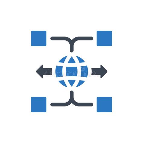 Decentralization Icon Stock Vector Illustration Of Affiliation 216586931